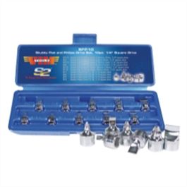 VIM Tools Stubby Flat And Philips Set,10Piece 1/4 Inch Square Drive S2 ...